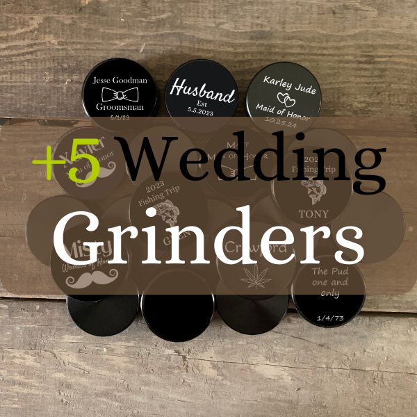 Special Occasion Bridesmaid Groomsmen Wedding Custom Engraved Grinder ...